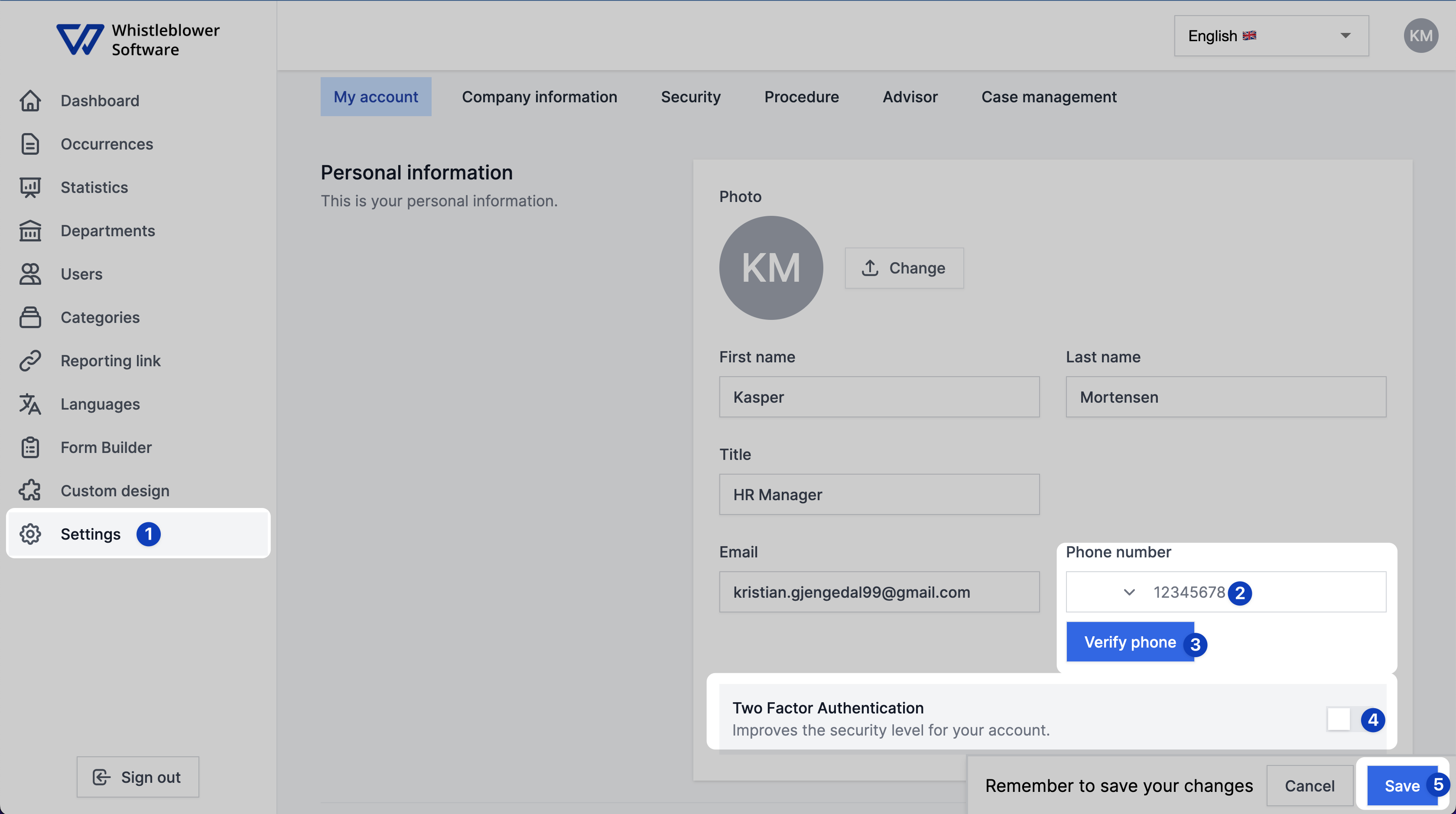 How to activate and use Two-Factor-Authentication